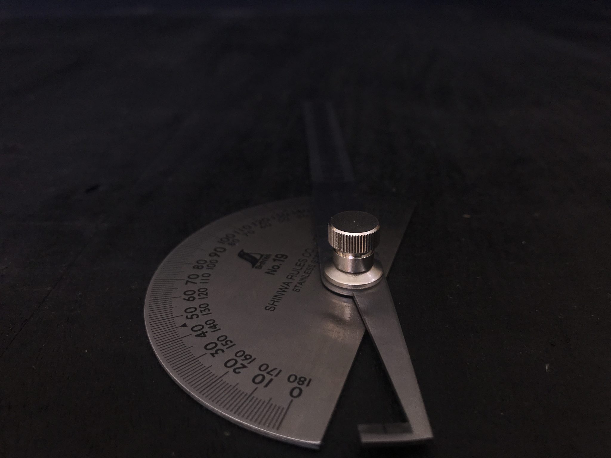 Shinwa 10cm Protractor - Dubbeld Wood Tools