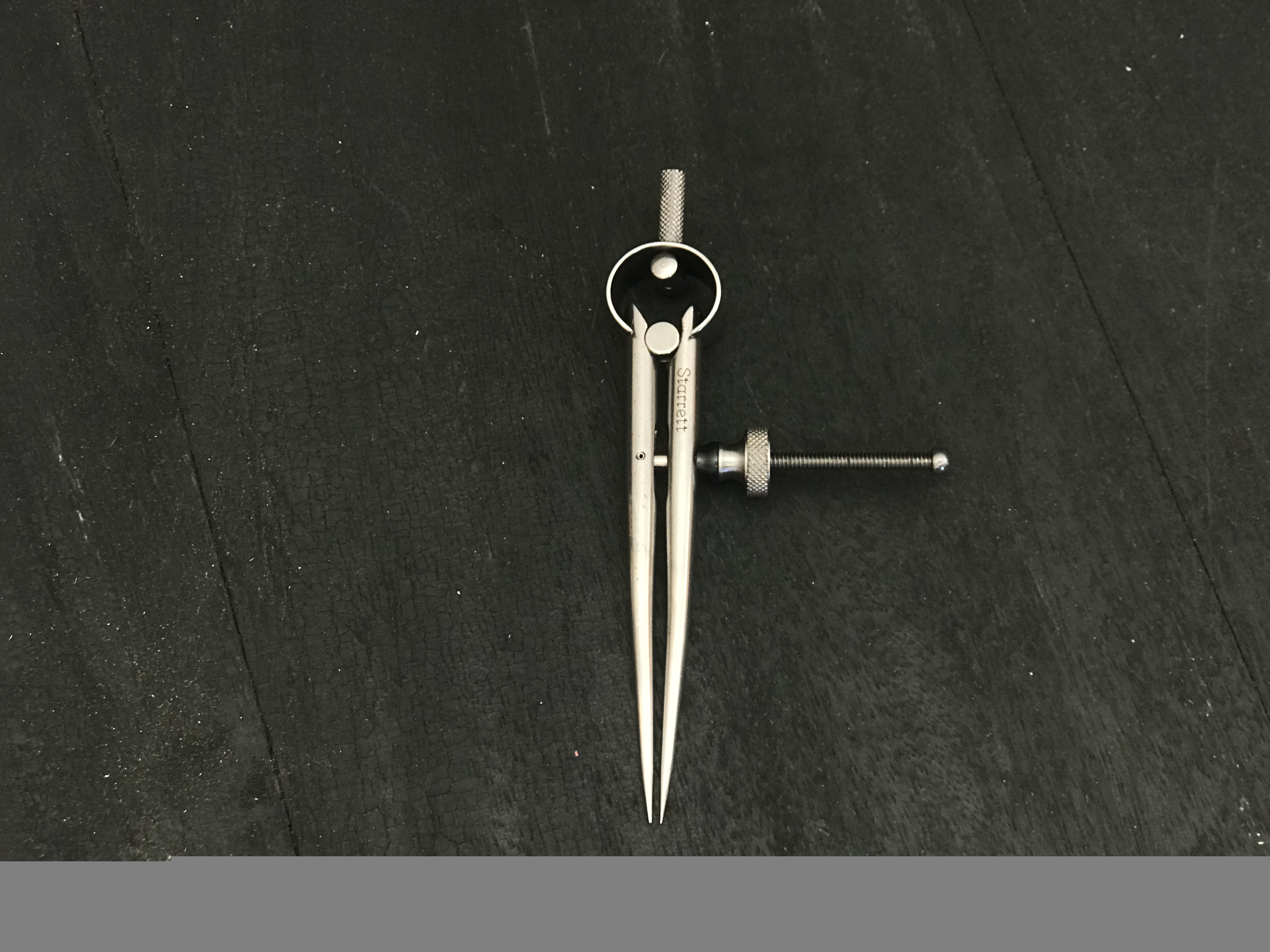 Starrett 277-3 Toolmakers Spring-Type Divider 3" Solid Nut, Round Leg ...