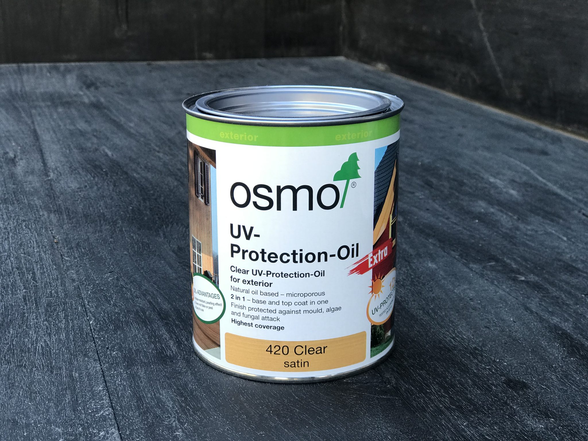 Osmo UV Protection Oil 420 Clear Satin - Dubbeld Wood Tools